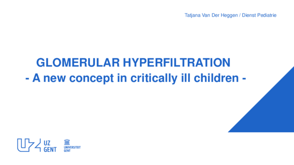 (PDF) Glomerular hyperfiltration : a new concept in critically ill children