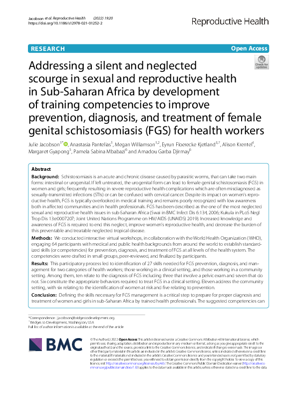 (PDF) Addressing a Silent and Neglected Scourge in Sexual and ...