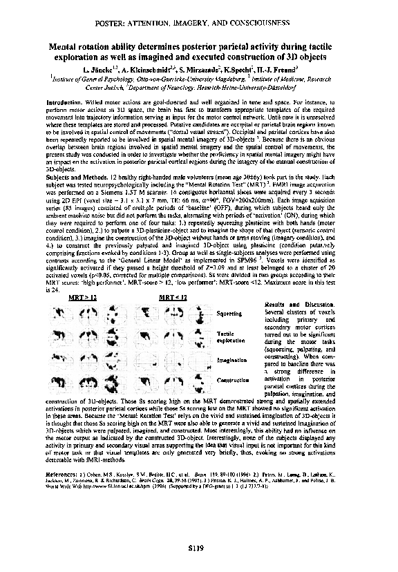 (PDF) Mental rotation ability determines posterior parietal activity during tactile exploration ...