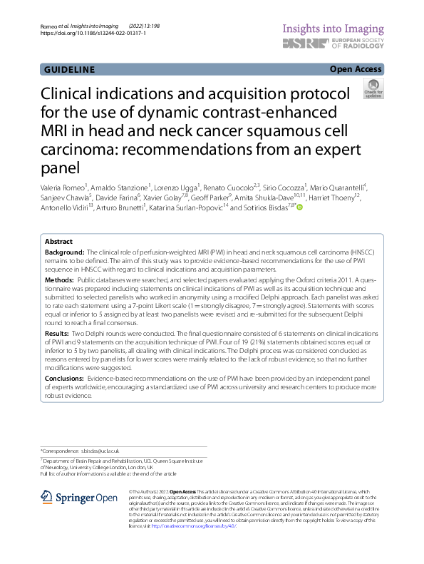 (PDF) Clinical indications and acquisition protocol for the use of ...