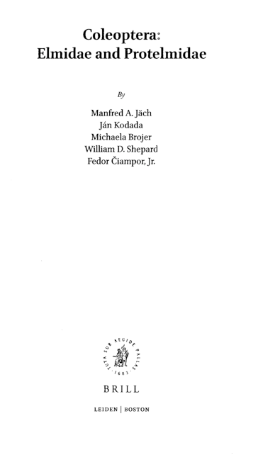 (PDF) Coleoptera: Elmidae and Protelmidae