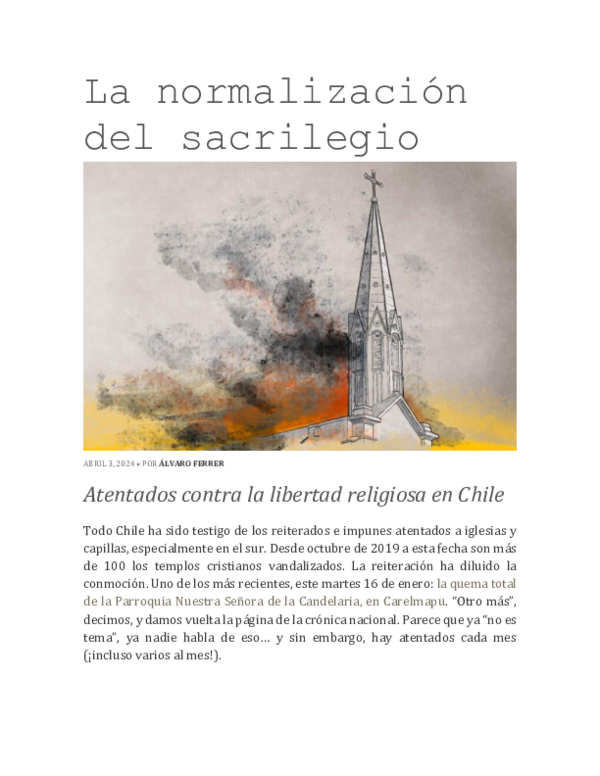 (PDF) La normalización del sacrilegio