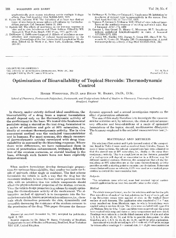 (PDF) Optimization of Bioavailability of Topical Steroids ...