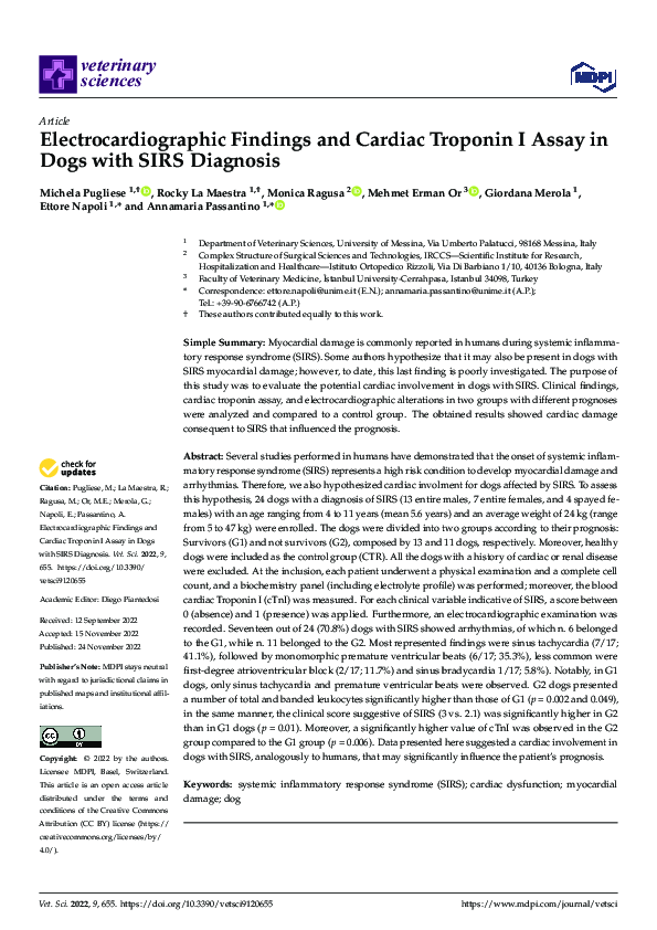 (PDF) Electrocardiographic Findings and Cardiac Troponin I Assay in ...