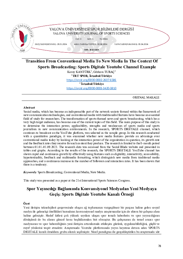 (PDF) Transition From Conventional Media To New Media In The Context Of ...