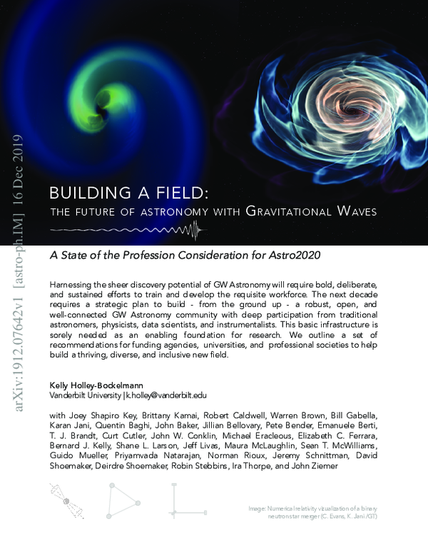 (PDF) Building A Field: The Future of Astronomy with Gravitational ...