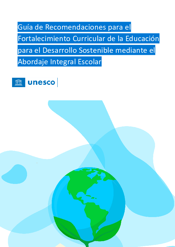 (PDF) Guía de Recomendaciones para el Fortalecimiento Curricular de la Educación para el ...