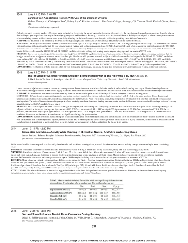 (PDF) Barefoot Gait Adaptations Remain With Use of the Barefoot Orthotic