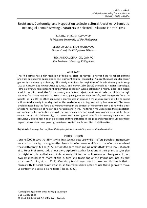 (PDF) Resistance, Conformity, and Negotiation to Socio-cultural ...