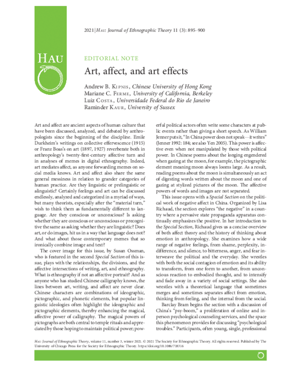 (PDF) Art, affect, and art effects