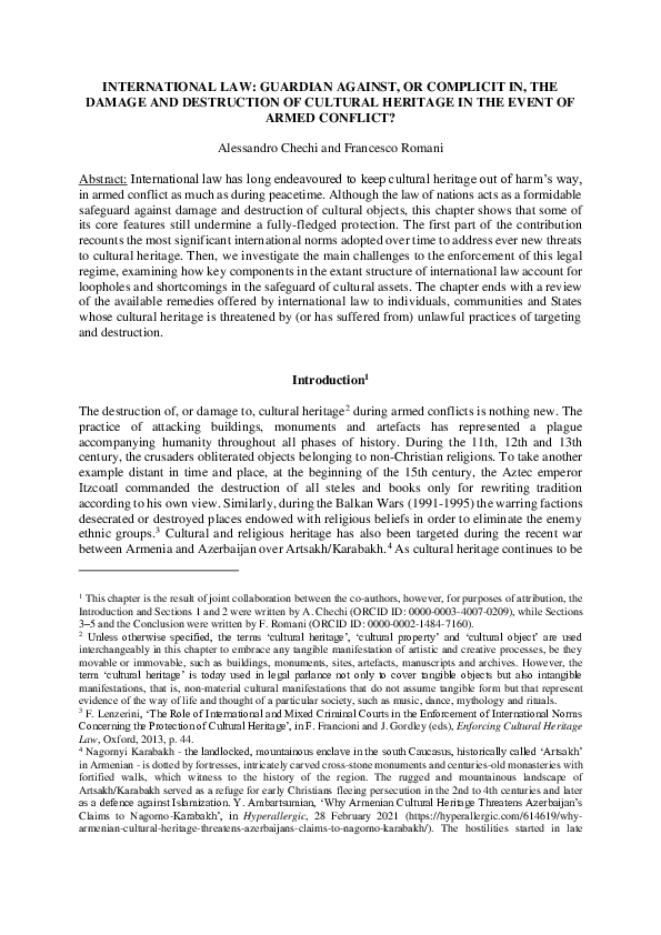 (PDF) International Law: Guardian Against, or Complicit in, the Damage ...