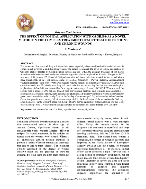 (PDF) The Effect of Topical Application with Ozoile® as a Novel Method ...