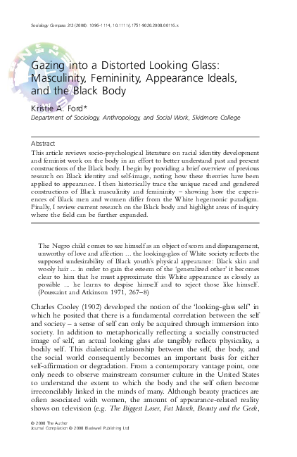 (PDF) Gazing into a Distorted Looking Glass: Masculinity, Femininity ...
