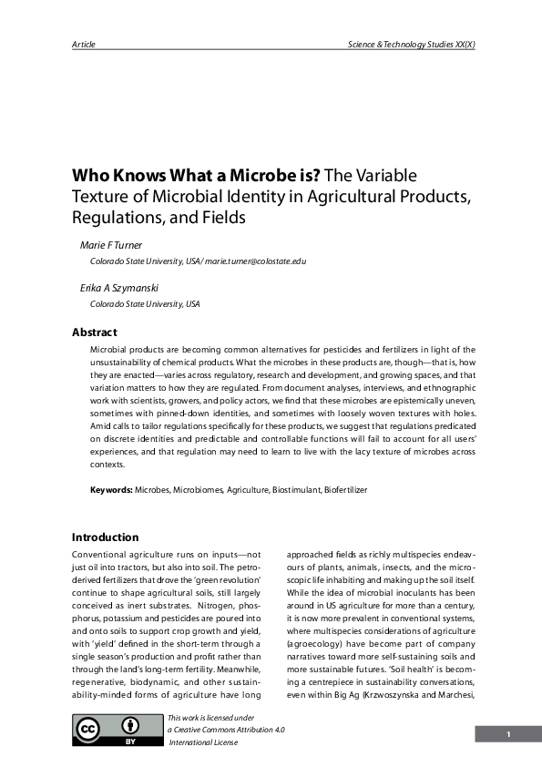 (PDF) Who Knows What a Microbe is?