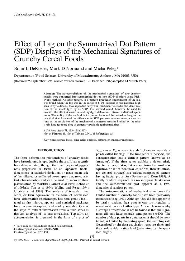 (PDF) Effect of lag on the symmetrised dot pattern (SDP) displays of ...