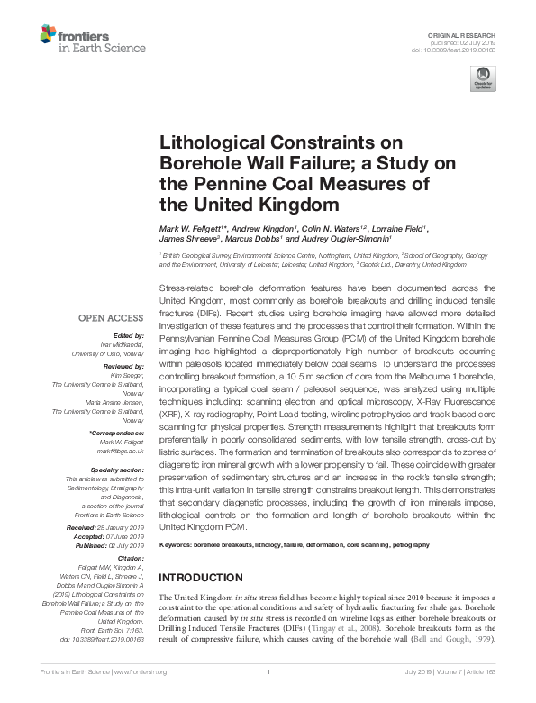 (PDF) Coal Measures of the Pennine Basin