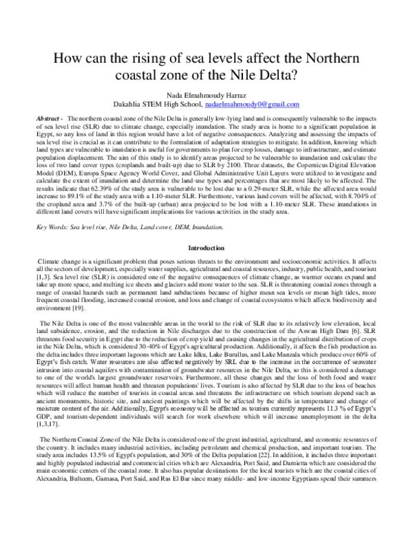 (PDF) How can the rising of sea levels affect the Northern coastal zone ...