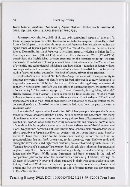 (PDF) Nitobe, Bushido - The Soul Of Japan