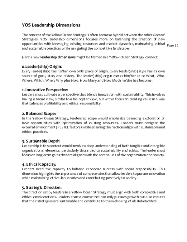 (PDF) YOS - LEADERSHIP DIMENSIONS