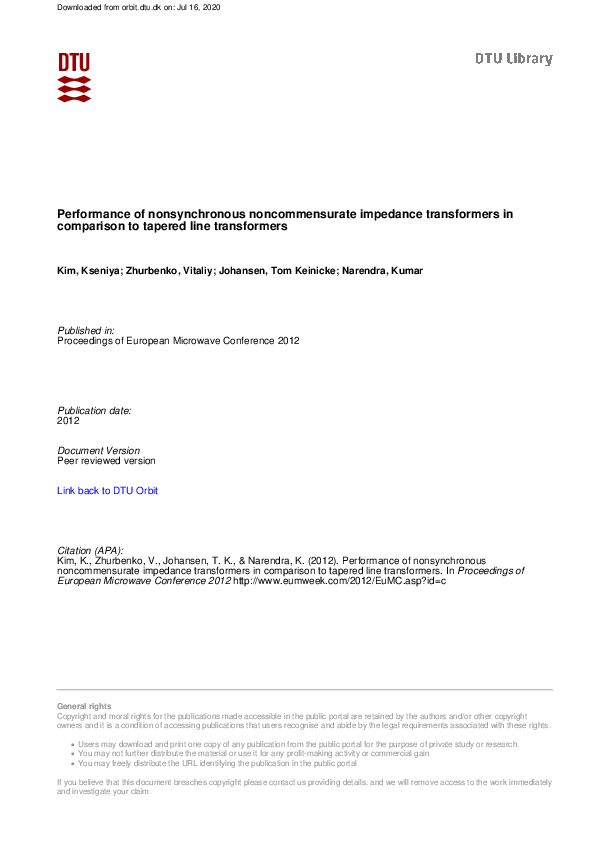 (PDF) Performance of nonsynchronous noncommensurate impedance ...