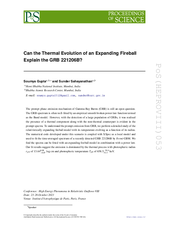 (PDF) Can the Thermal Evolution of the Expanding Fireball Explain the ...
