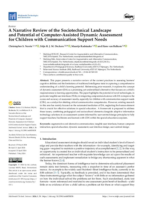 (PDF) A Narrative Review of the Sociotechnical Landscape and Potential of Computer-Assisted ...