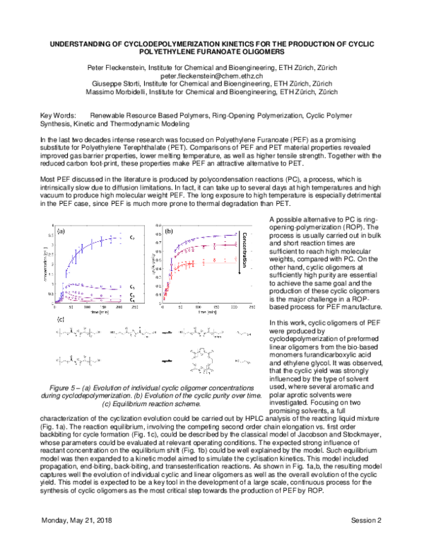 (PDF) Understanding of cyclodepolymerization kinetics for the ...