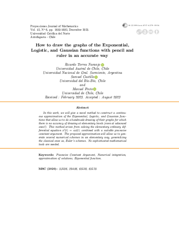 (PDF) How to draw the graphs of the Exponential, Logistic, and Gaussian ...