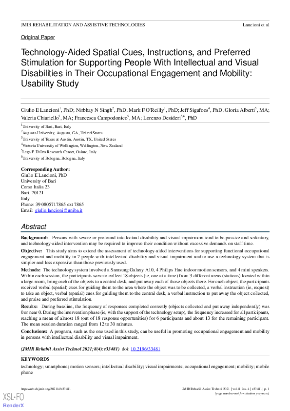 (PDF) Technology-Aided Spatial Cues, Instructions, and Preferred ...