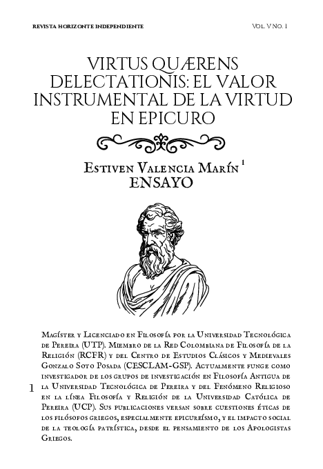 (PDF) VIRTUS QUÆRENS DELECTATIONIS: EL VALOR INSTRUMENTAL DE LA VIRTUD ...