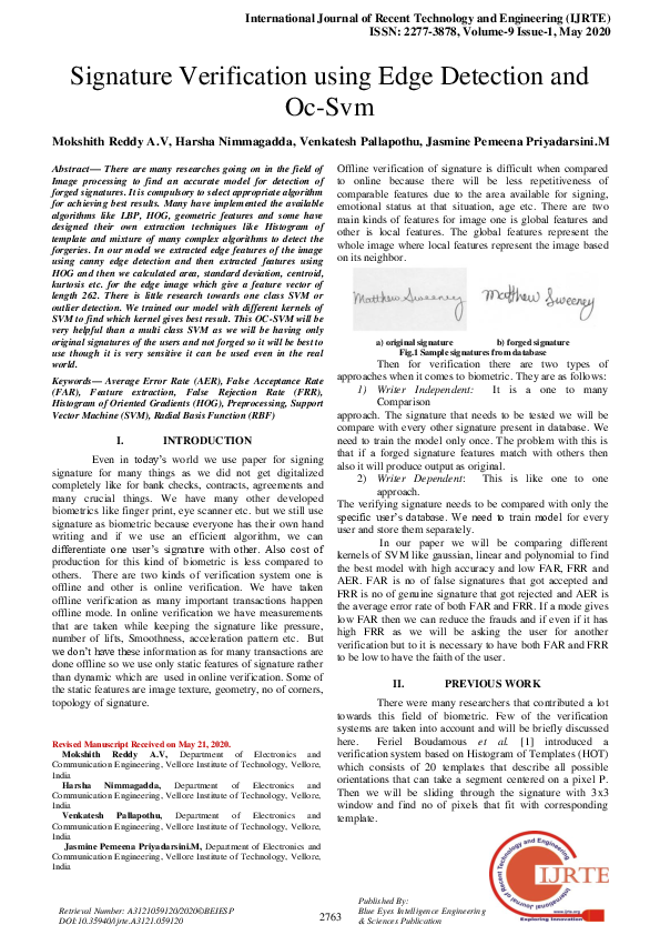 (PDF) Signature Verification using Edge Detection and Oc-Svm