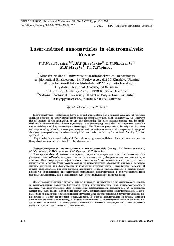 (PDF) Laser-induced nanoparticles in electroanalysis: Review