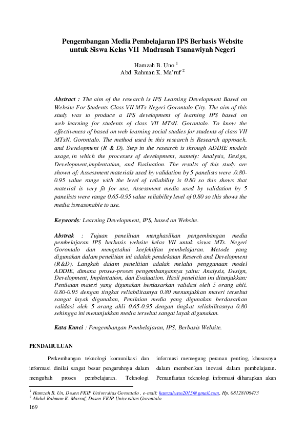 (PDF) Pengembangan Media Pembelajaran IPS Berbasis Visualisasi Tradisi Nyangku untuk ...