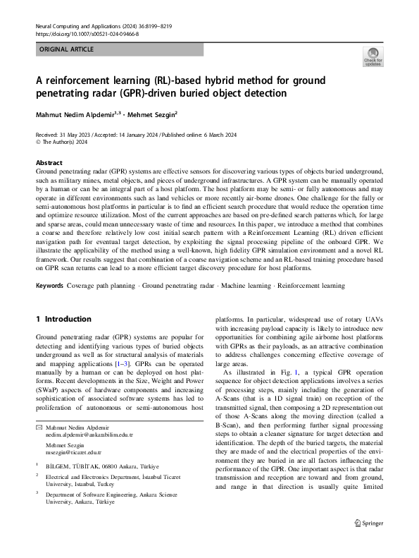 (PDF) A reinforcement learning (RL)-based hybrid method for ground penetrating radar (GPR ...