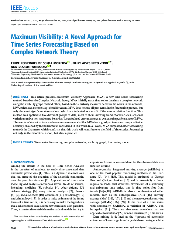 (PDF) Maximum Visibility: A Novel Approach for Time Series Forecasting ...