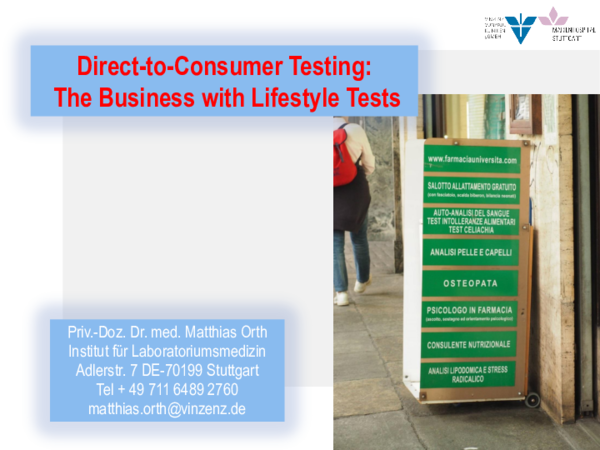 (PDF) Direct-to-Consumer Testing