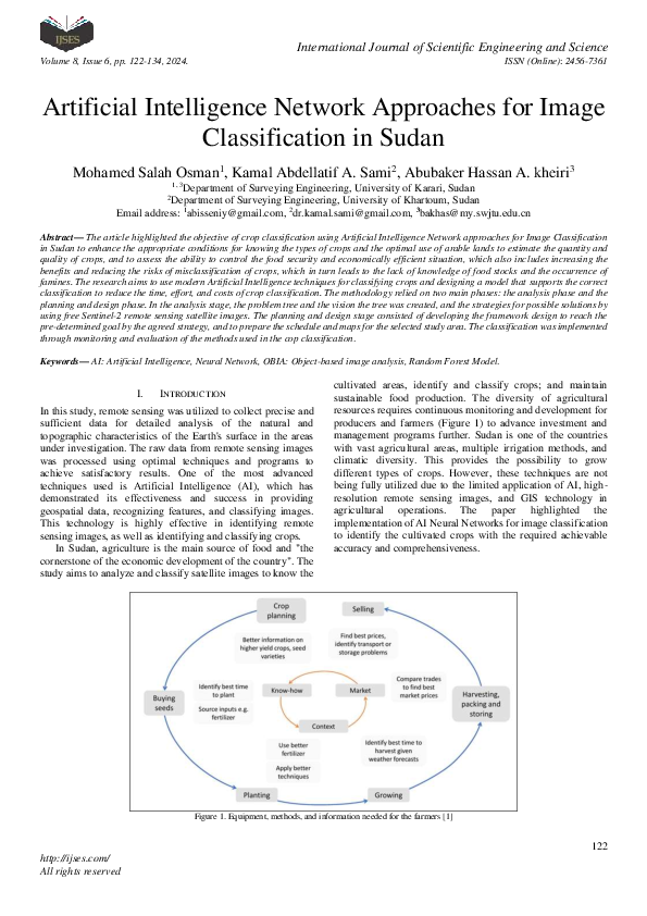 (PDF) Artificial Intelligence Network Approaches for Image Classification in Sudan
