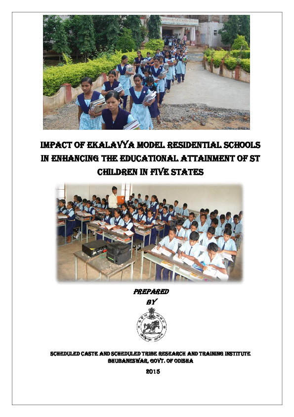 (PDF) Impact Of Ekalavya Model Residential Schools In Enhancing The Educational Attainment Of ST ...