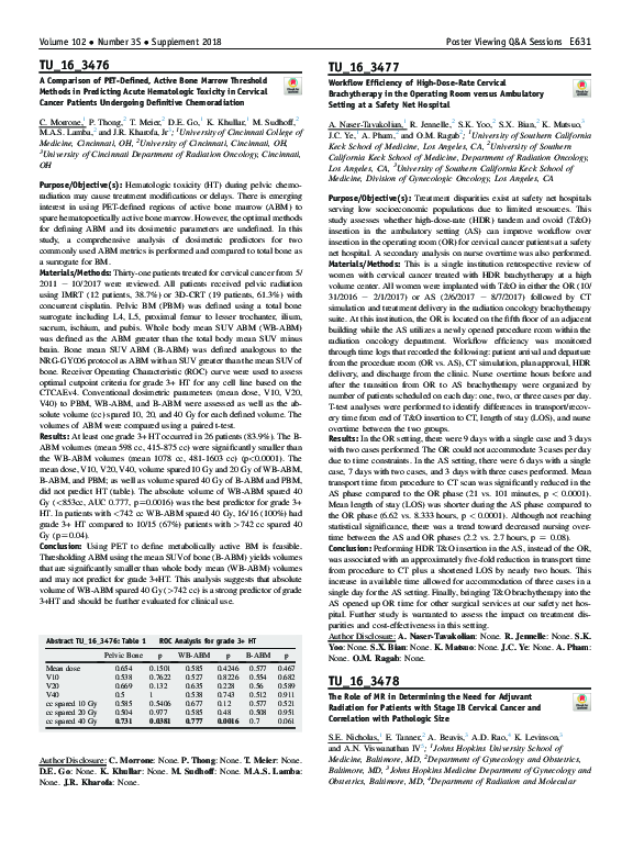 (PDF) Workflow Efficiency of High-Dose-Rate Cervical Brachytherapy in ...