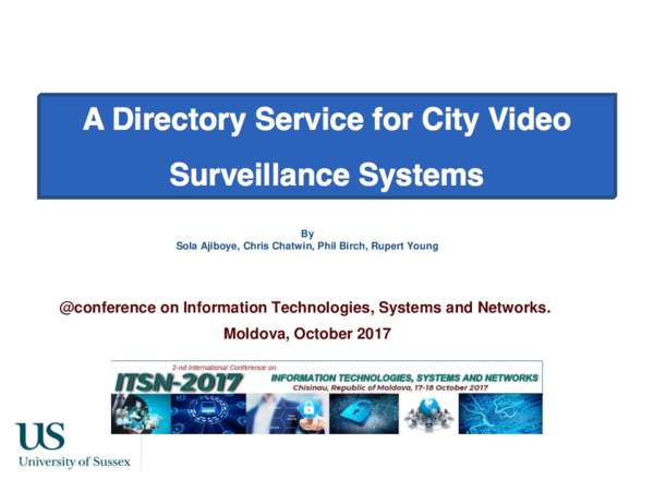 (PDF) A directory service for city video surveillance systems
