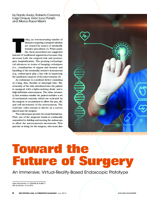 (PDF) Toward the Future of Surgery: An Immersive, Virtual-Reality-Based ...