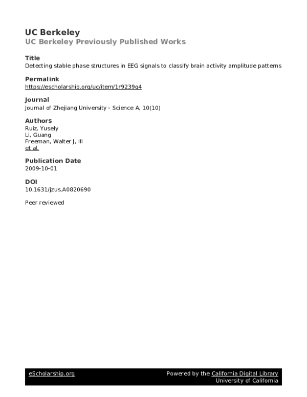 (PDF) Detecting stable phase structures in EEG signals to classify brain activity amplitude patterns