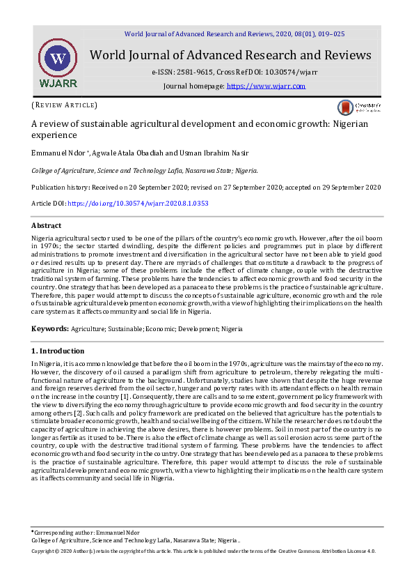 (PDF) WJARR