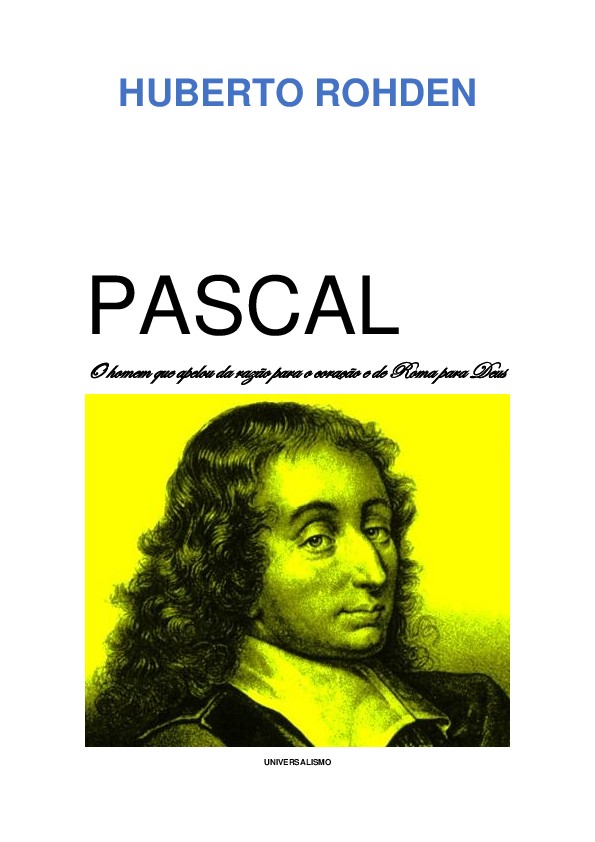 (PDF) Huberto Rohden - Pascal | Huberto Rohden - Academia.edu