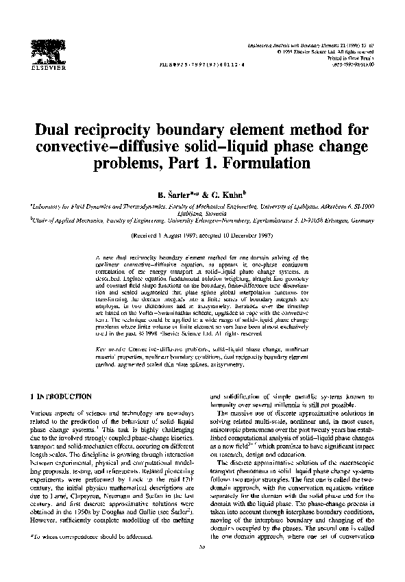(PDF) Dual reciprocity boundary element method for convective-diffusive solid-liquid phase ...