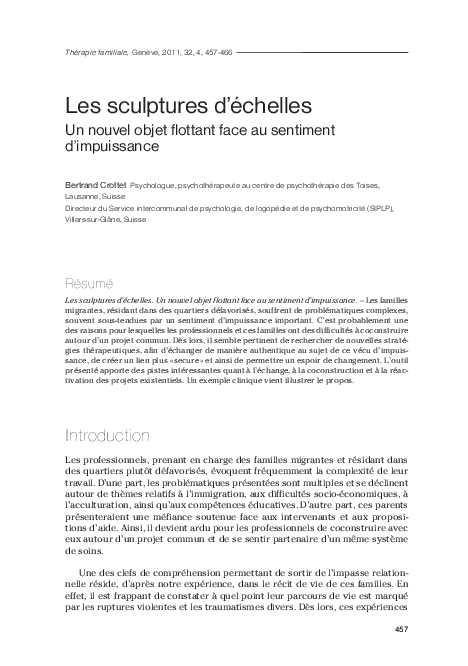 (PDF) Les sculptures d'échelles