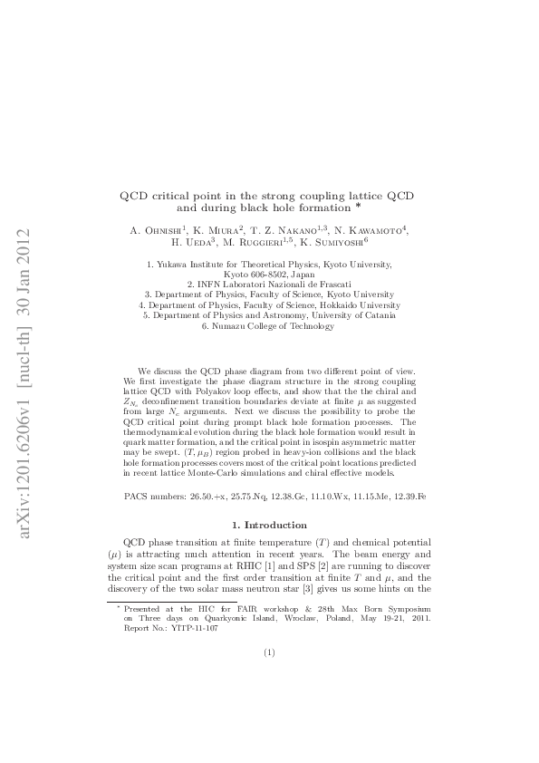 (PDF) QCD critical point in the strong coupling lattice QCD and during ...