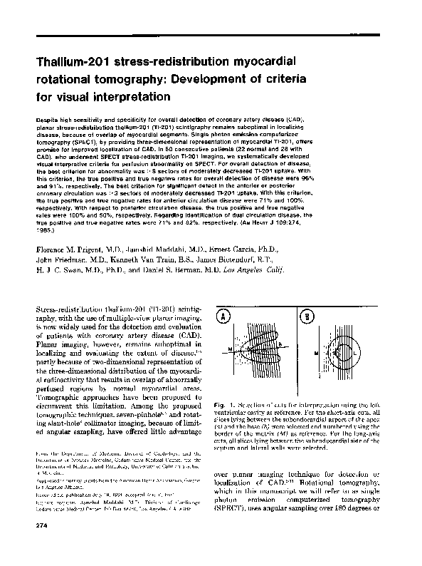 (PDF) Thallium-201 stress-redistribution myocardial rotational ...