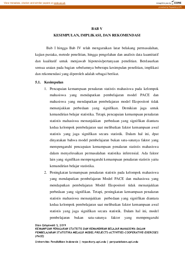 (PDF) Kemampuan Penalaran Statistis Dan Kemandirian Belajar Mahasiswa ...