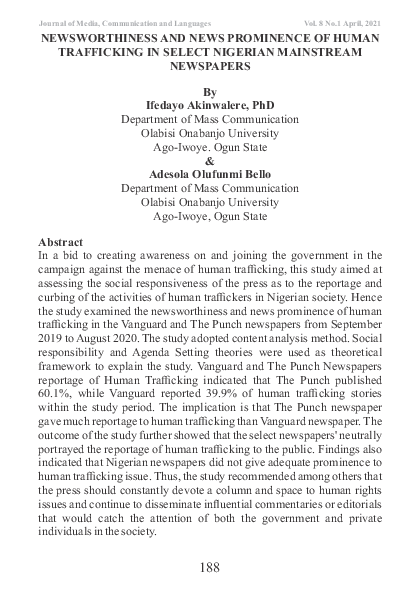 (PDF) NEWSWORTHINESS AND NEWS PROMINENCE OF HU